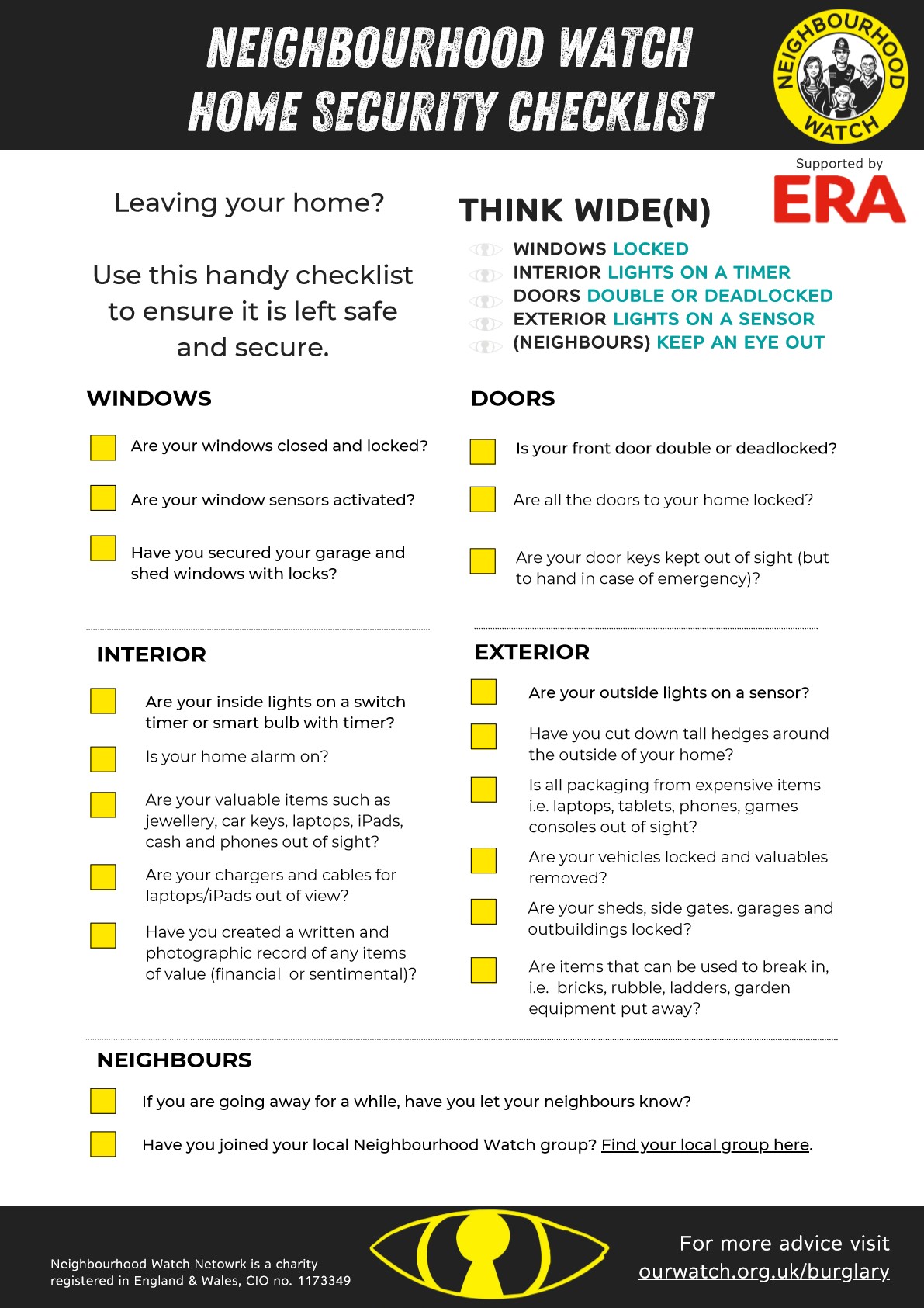 Monthly drop-ins – Tower Hamlets Neighbourhood Watch Association (THNWA)